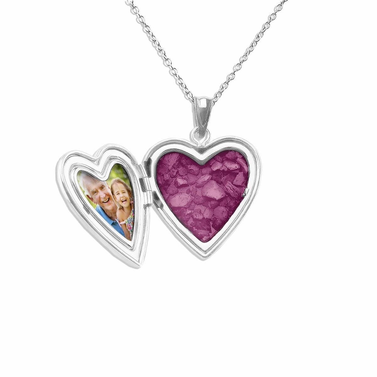 EverWith Dad Heart Shaped Sterling Silver Memorial Ashes Locket – EverWith®
